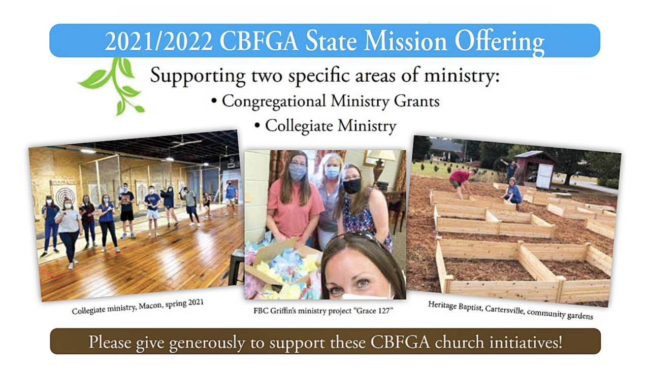State Missions 2022 - First Baptist Church