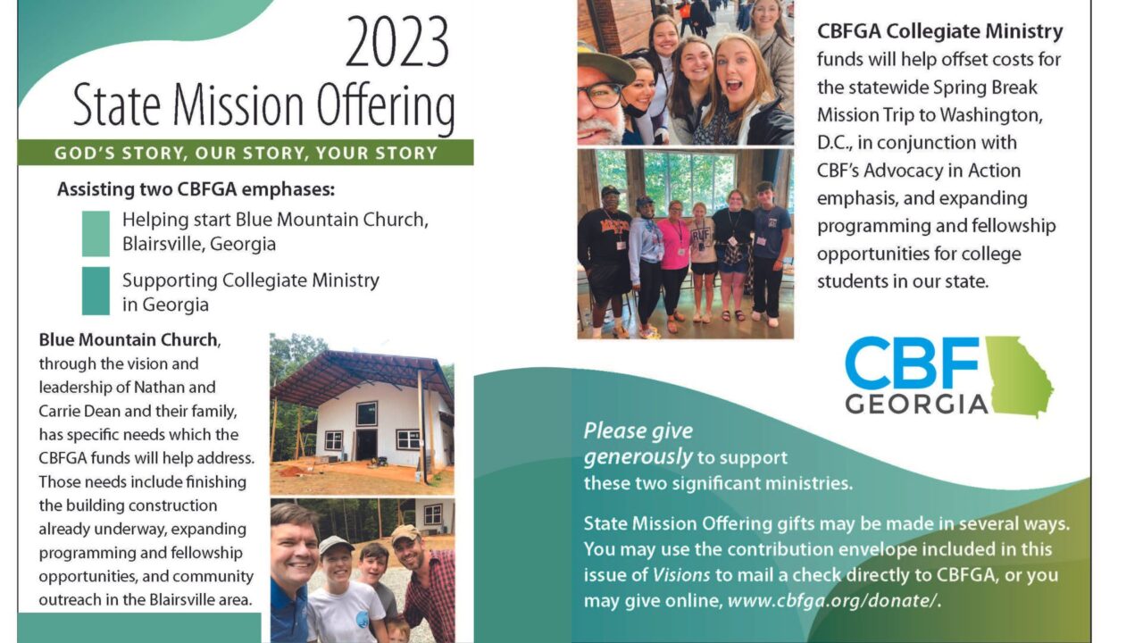 State Missions Offering | First Baptist Church