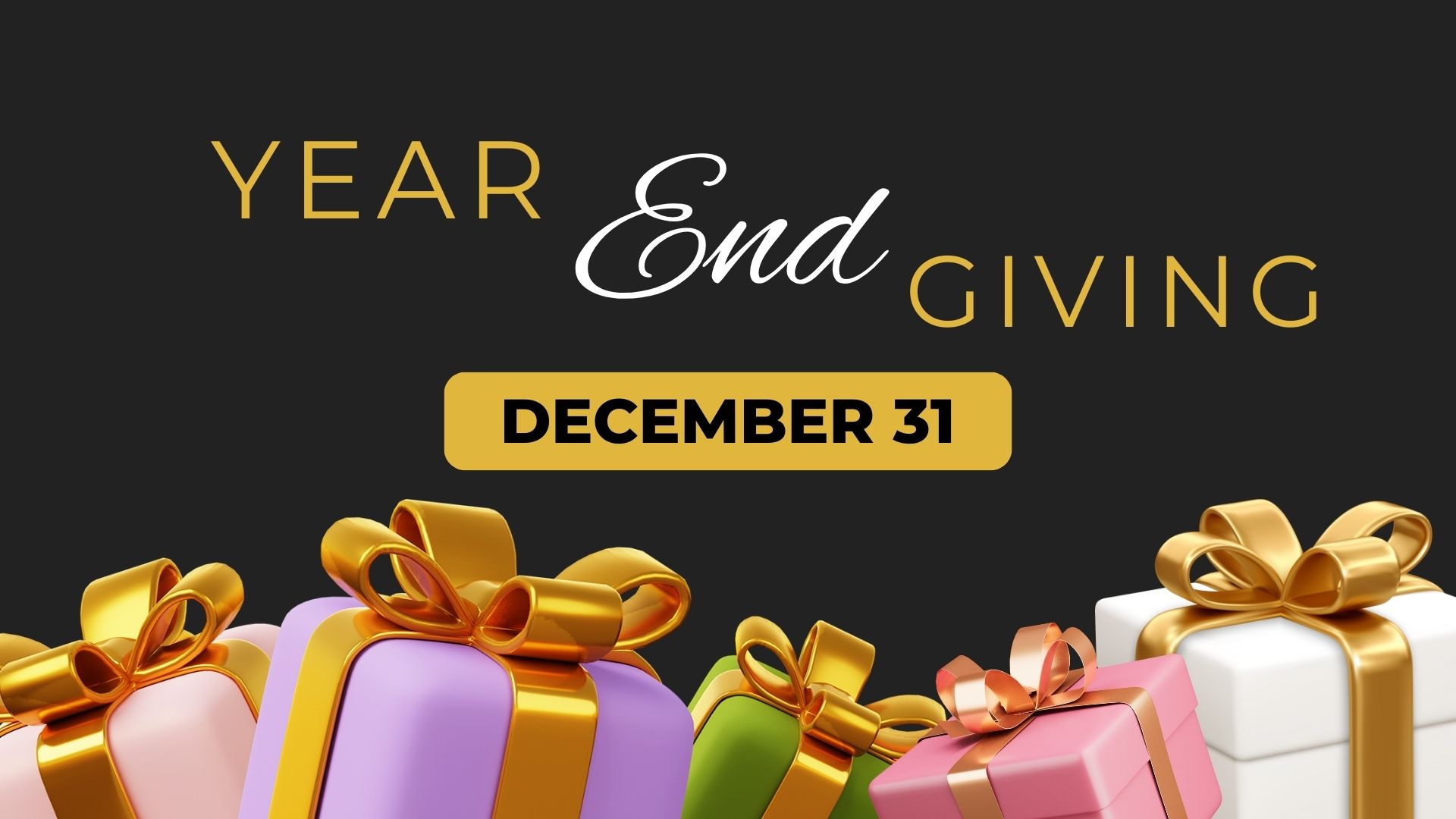 End of Year Giving - First Baptist Church